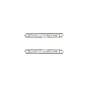 Dual Sided Diamond Bar, Diamond & 14k SOLID Gold Bar Connector, 25 X ...