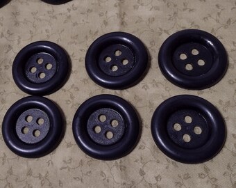 6 Large Buttons - Etsy