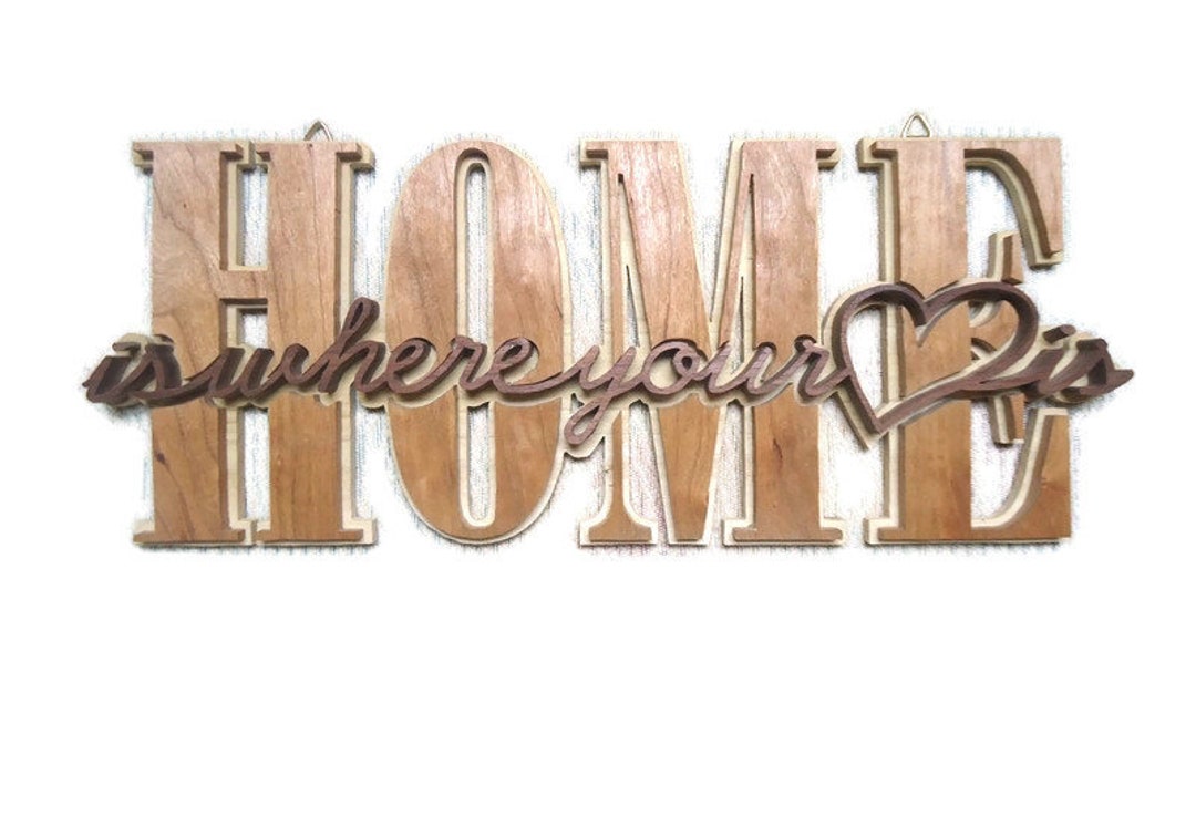 Home is Where the Heart is Wall Sign - Etsy
