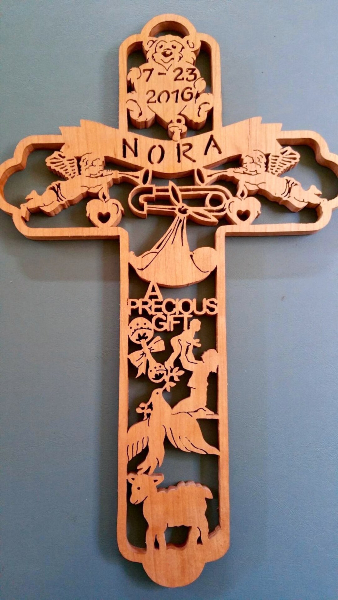 Baby Gift Personalized Cross - Etsy