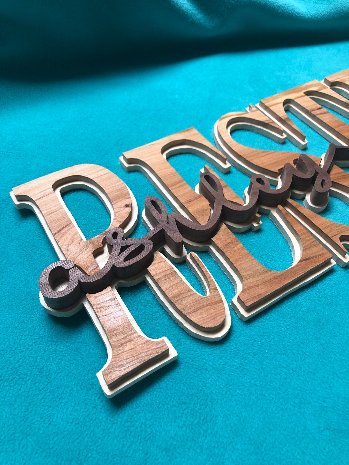 Custom 3-layer Name Sign | Etsy