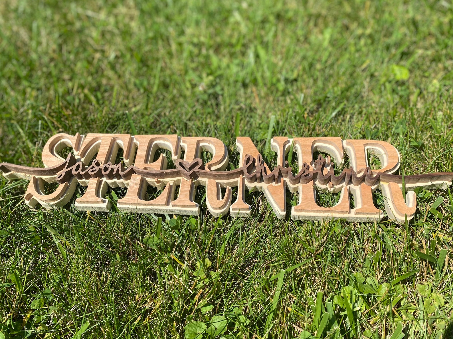 Custom 3-layer Name Sign | Etsy