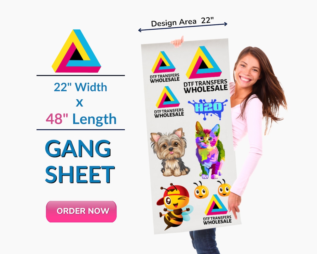 Dtf Custom Designs Printing Gang Sheets , Ready to Heat Press , Bulk ...