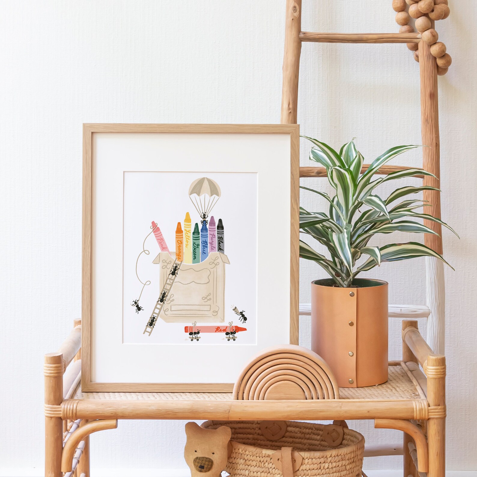 The Color Heist Paper Art Print Nursery Childrens Kids Decor | Etsy