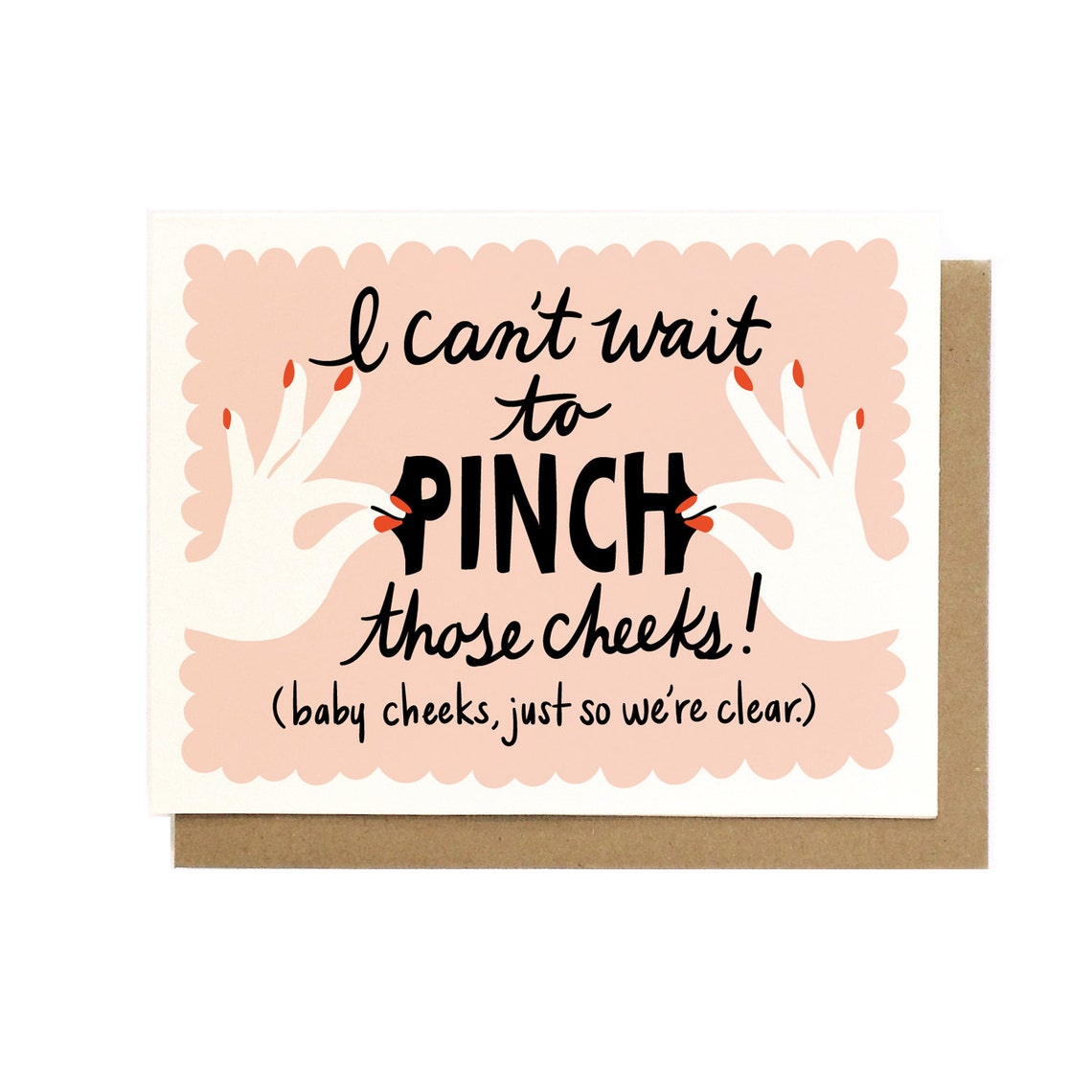 Baby Cheeks Card - Etsy