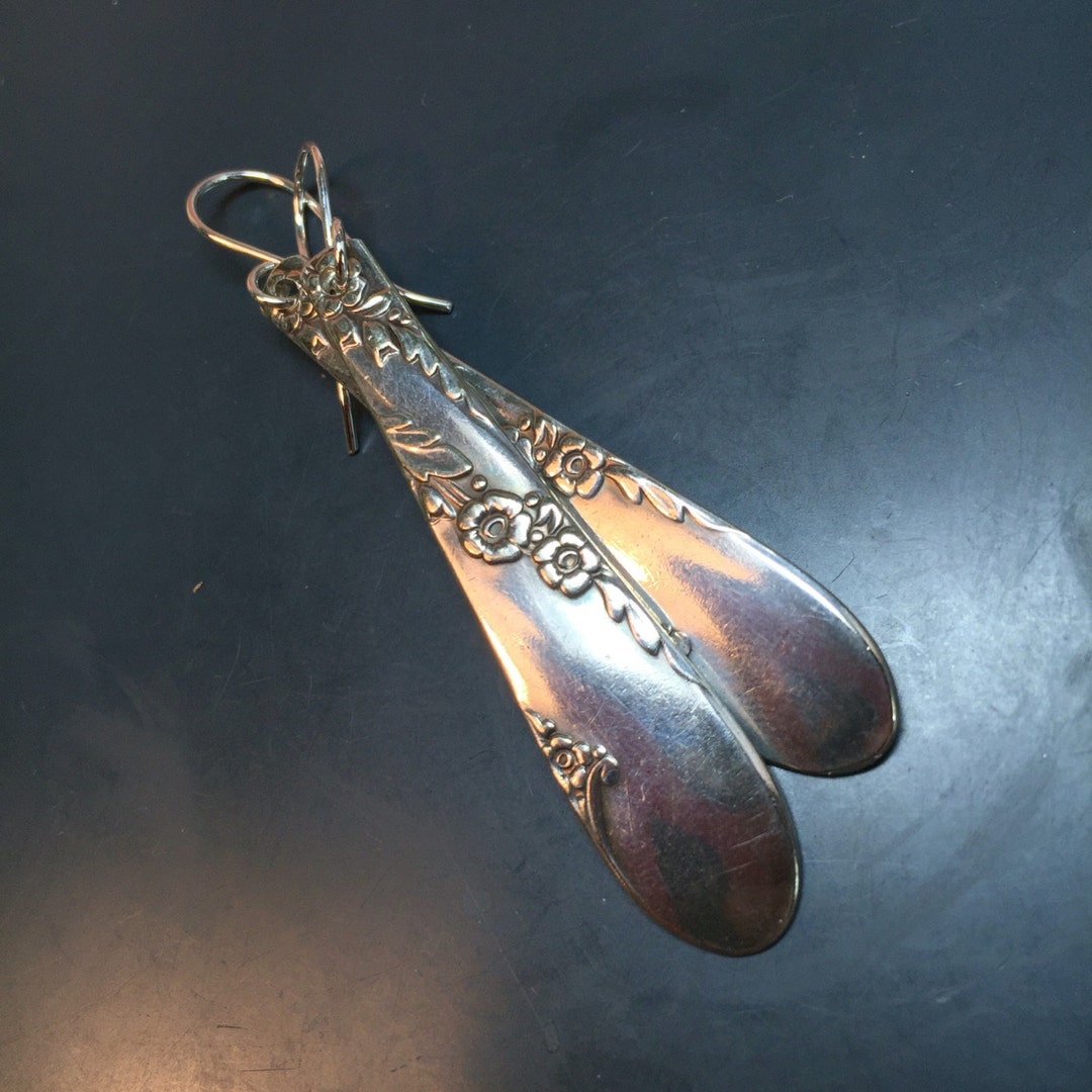 Bridal Flower Spoon EARRINGS - Wedding Flower Earrings - Bridesmaid ...