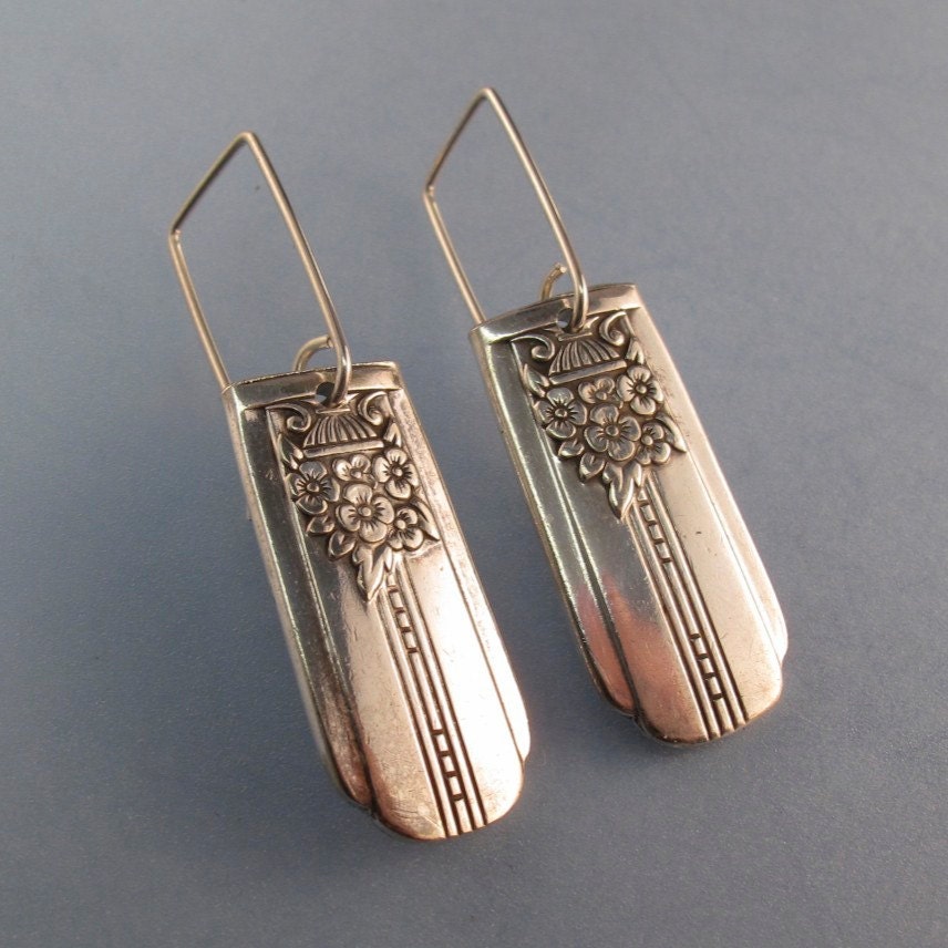 SPOON EARRINGS SPOON Jewelry-sterling Silver Spoon Earrings - Etsy