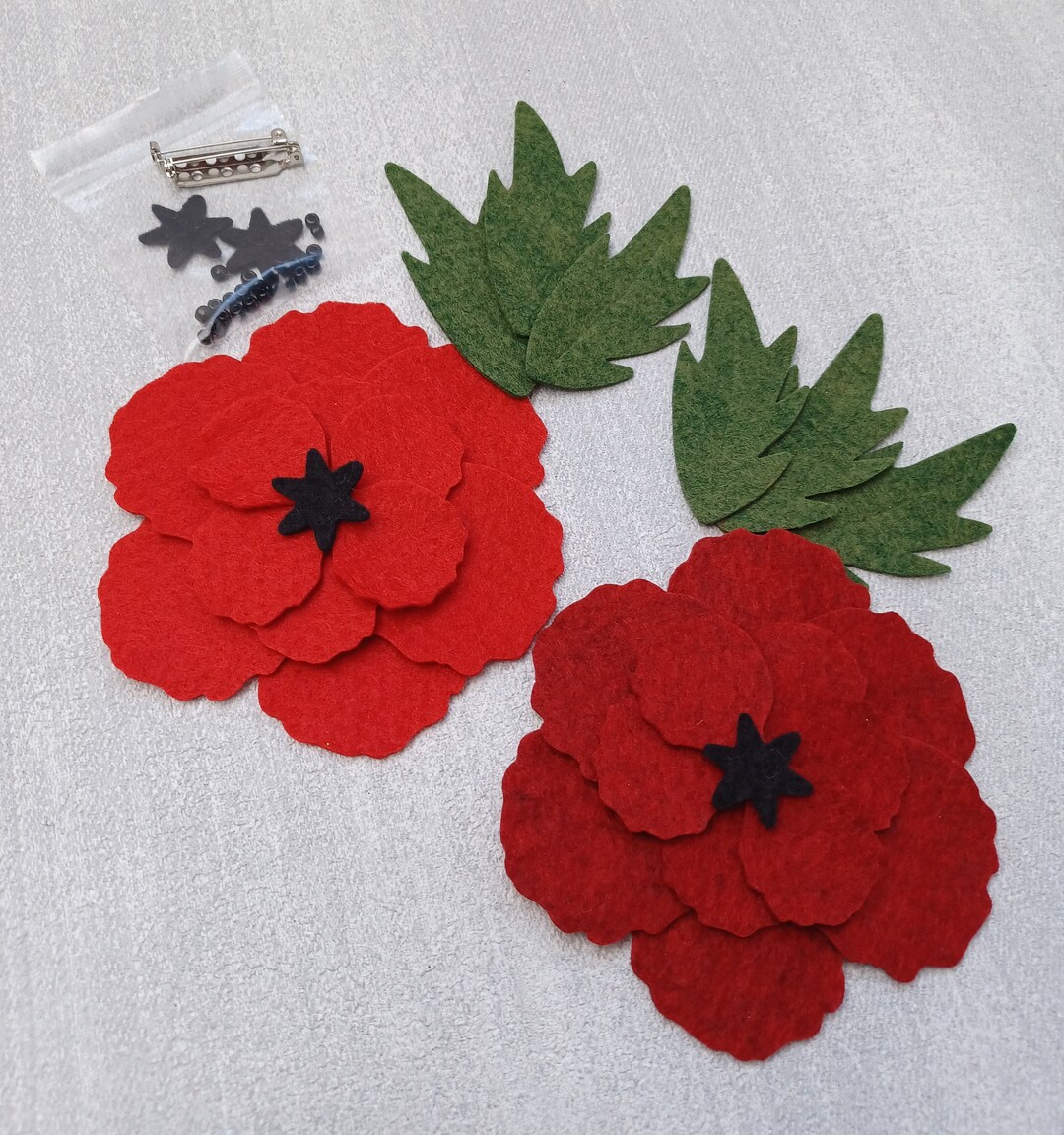 Poppy Making Kit, Felt Flower Brooch, Sew Your Own, Things to Make ...
