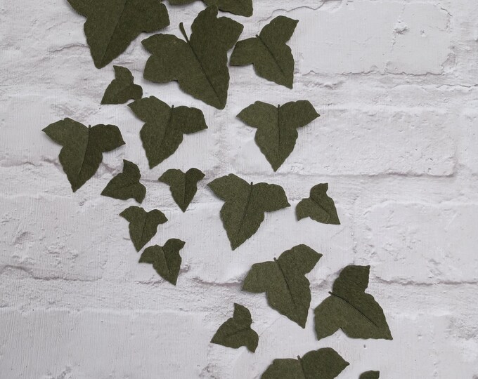 Felt Ivy Leaf Mix, Ivy Leaves, Mixed Sized Leaves for Crafts, Craft ...