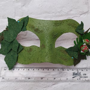 Moss and Toadstool Mask, Masquerade Masks, Ivy Leaves, Tree Nymph ...