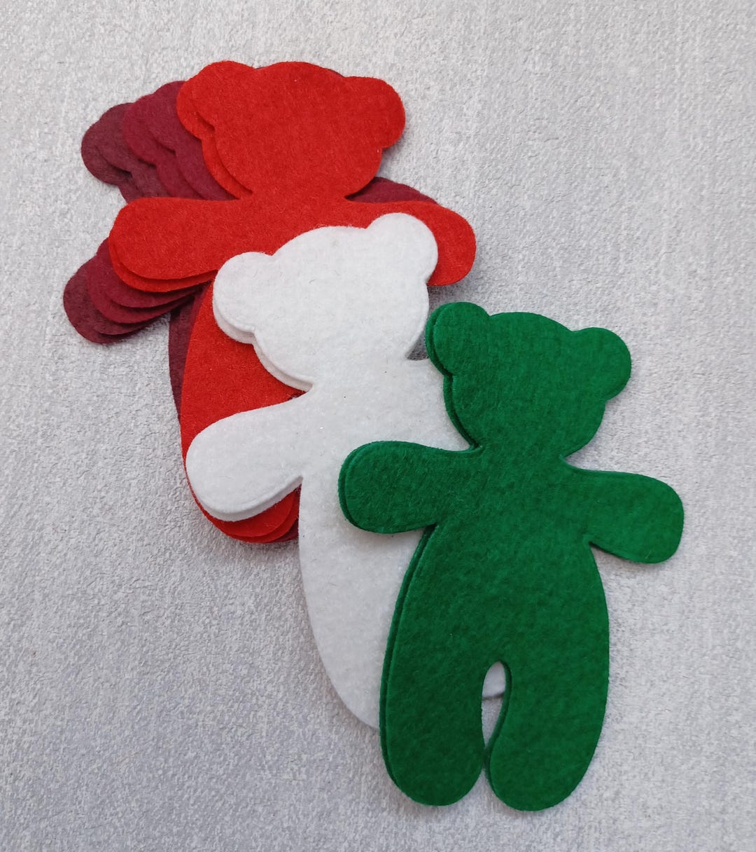 Little Teddy Bear Shapes, Felt Teddies to Make, Sew Your Own, Plushies ...