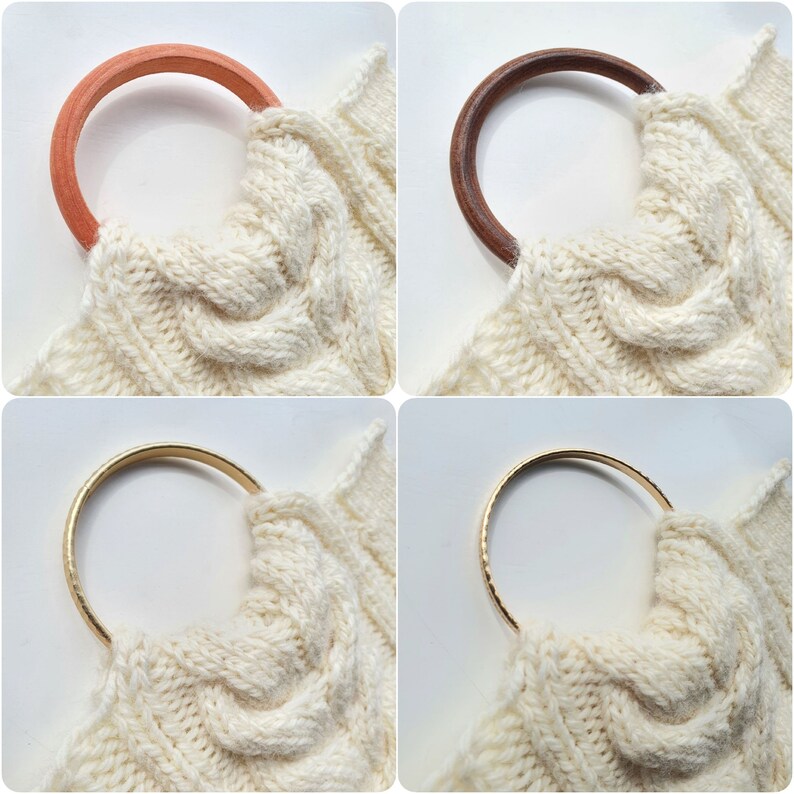 Crochet Pattern for Cabled Bangle Bag - Etsy