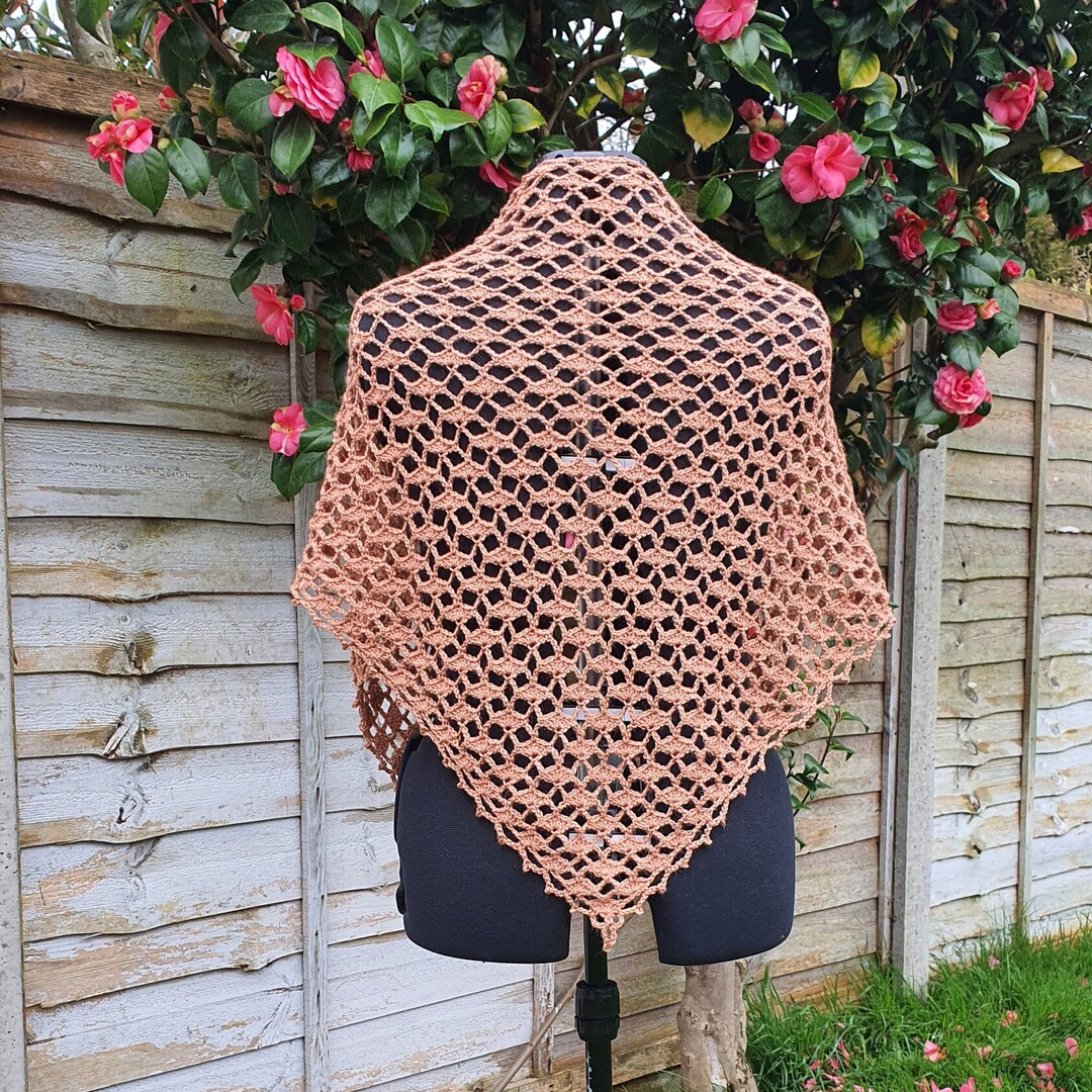 Crochet Pattern for Shells on the Beach Shawl, Wrap or Scarf (english ...
