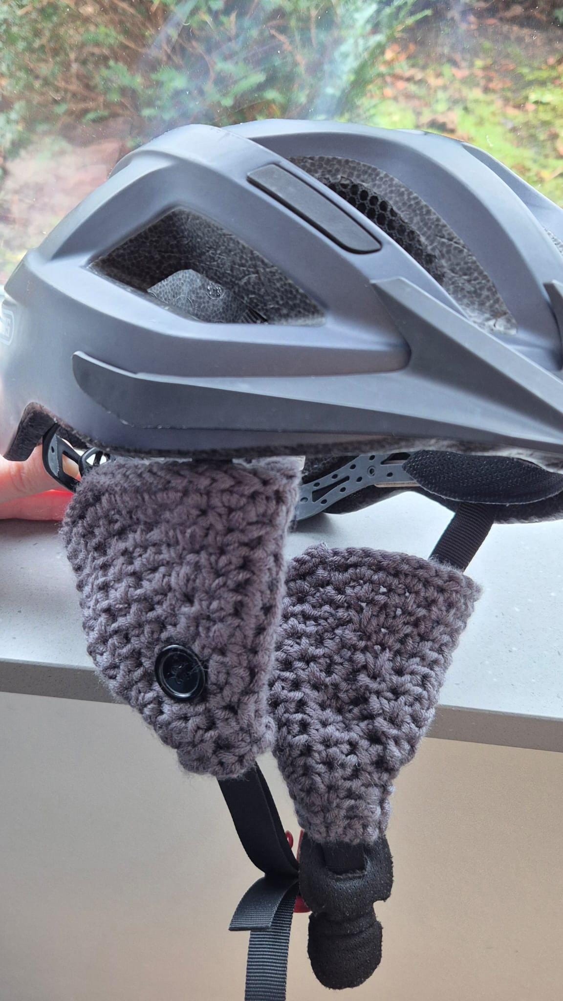 Vivid Cycle Helmet Ear Warmers Crochet Pattern for Ear Muffs for Cycle ...