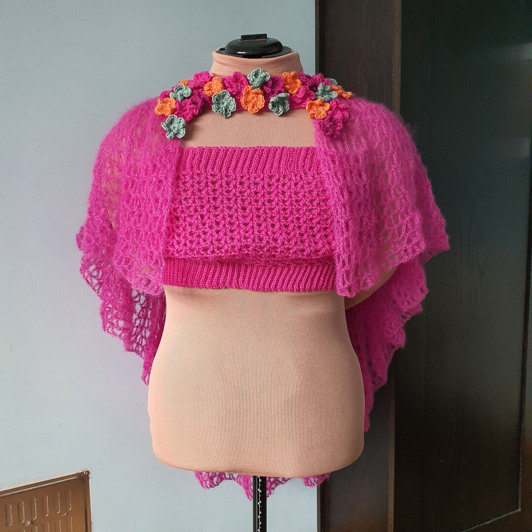 Floral Queen Multiway Capelet Crochet Pattern: English US/UK Terms - Etsy
