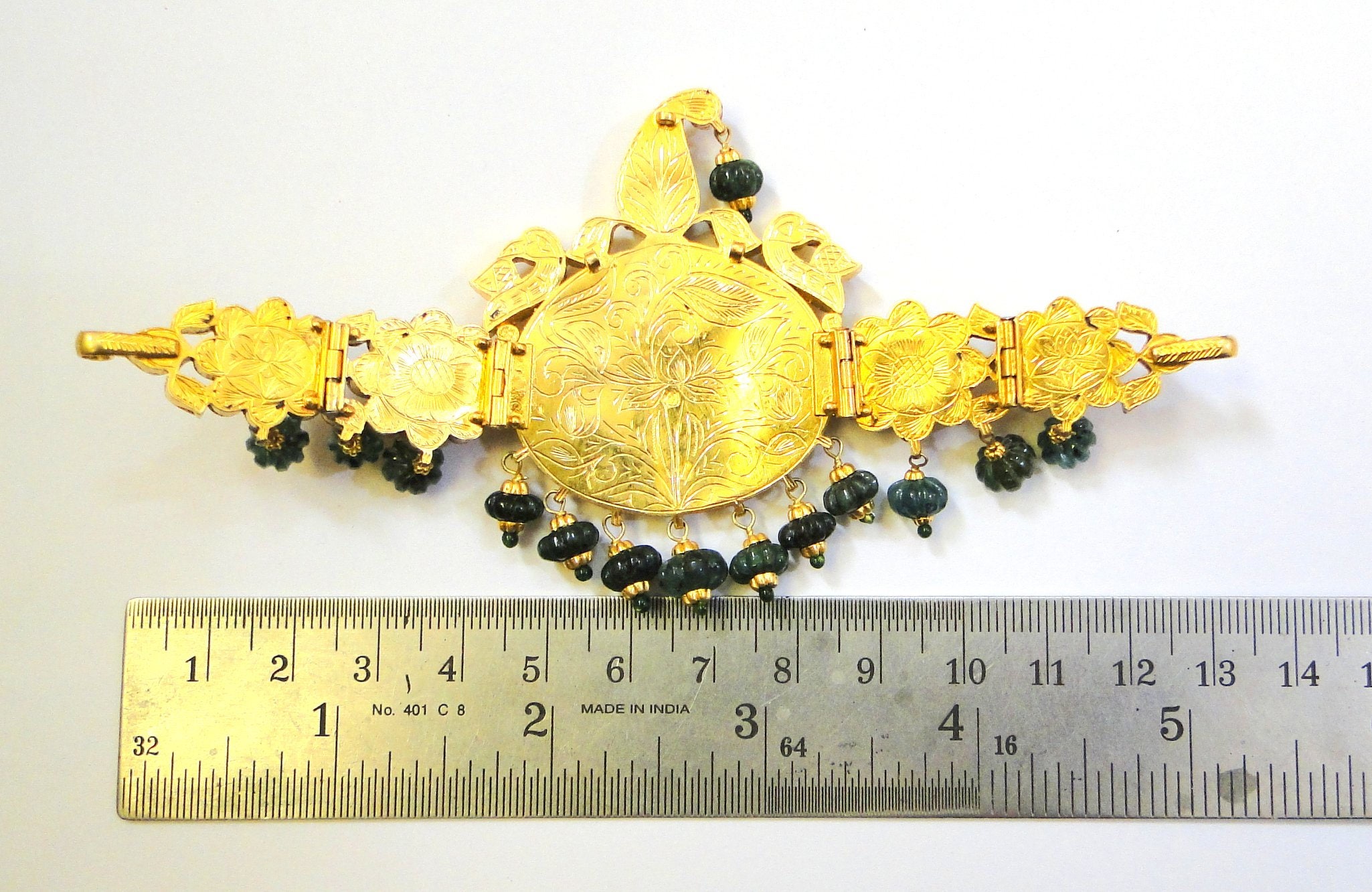 Buy Rare Vintage Antique 22k Gold Jewelry Diamond 'sarpech' Turban ...