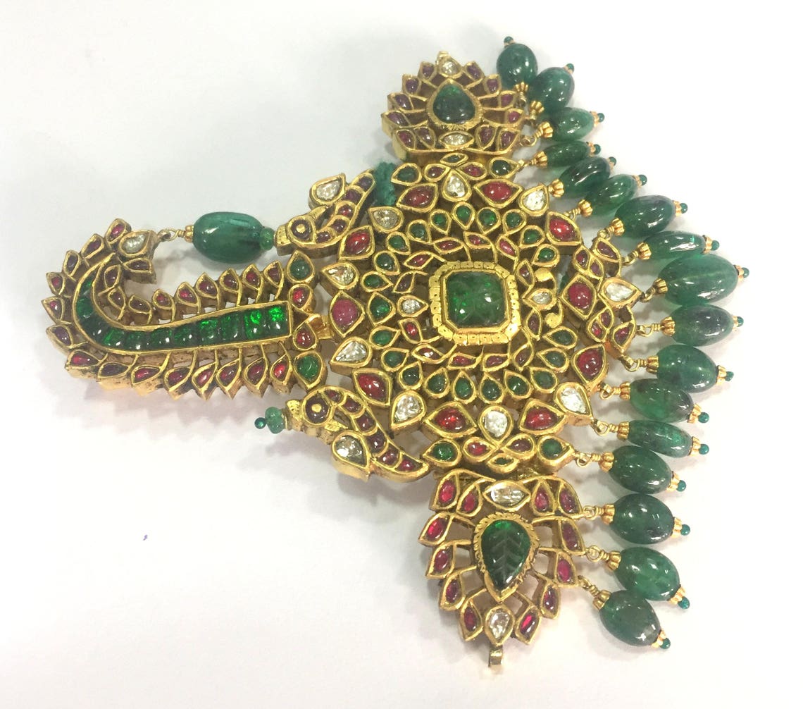 Rare Vintage Antique Collectible 20k Gold Jewelry 'sarpech' Turban ...