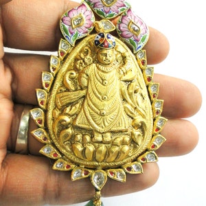 Vintage Antique Solid 22K Gold Jewelry Diamond Ruby Emerald Enamel ...