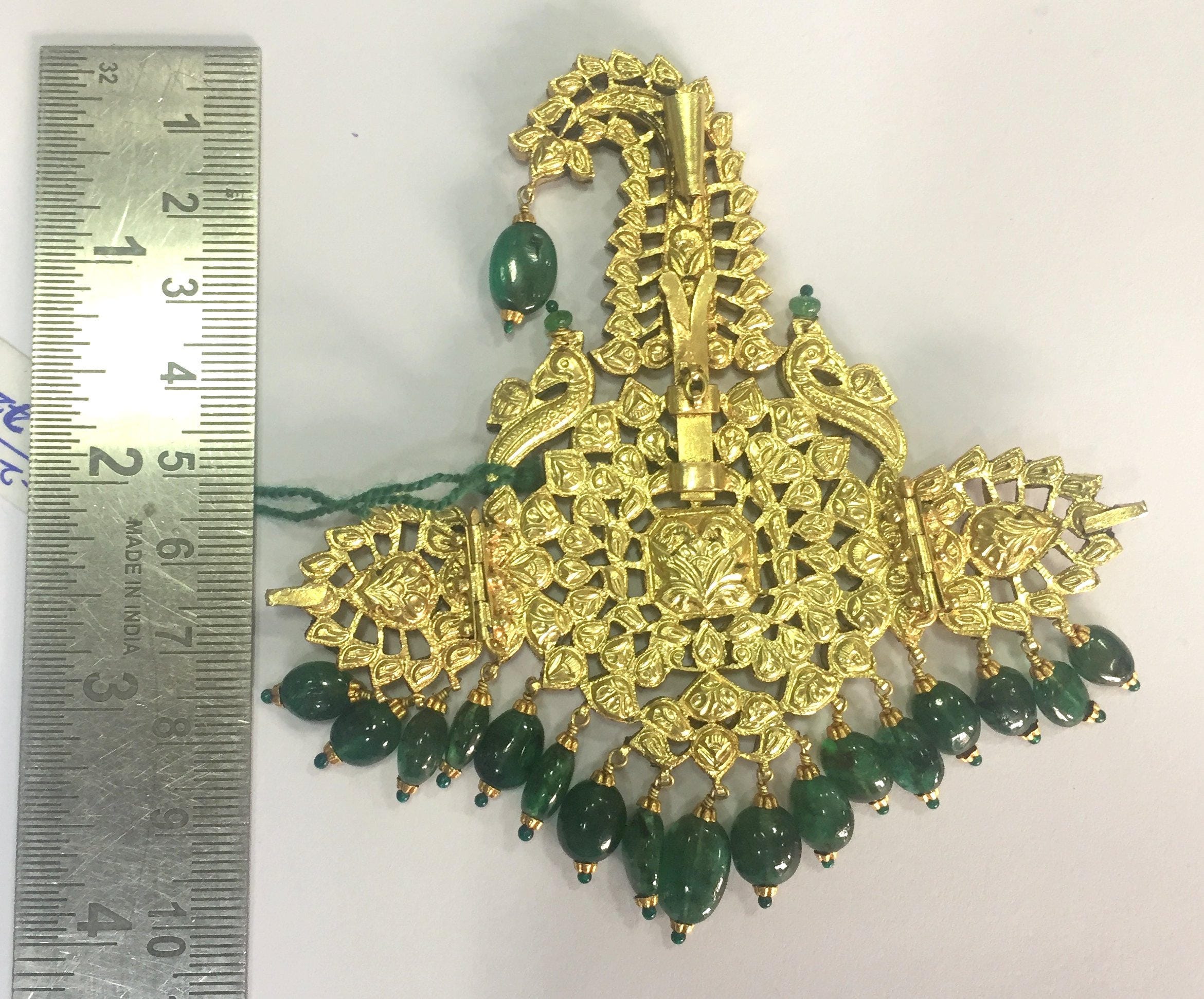 Rare Vintage Antique Collectible 20k Gold Jewelry 'sarpech' Turban ...