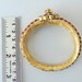 Vintage Antique 20k Gold Diamond Polki Ruby Hinge Bracelet Bangle ...