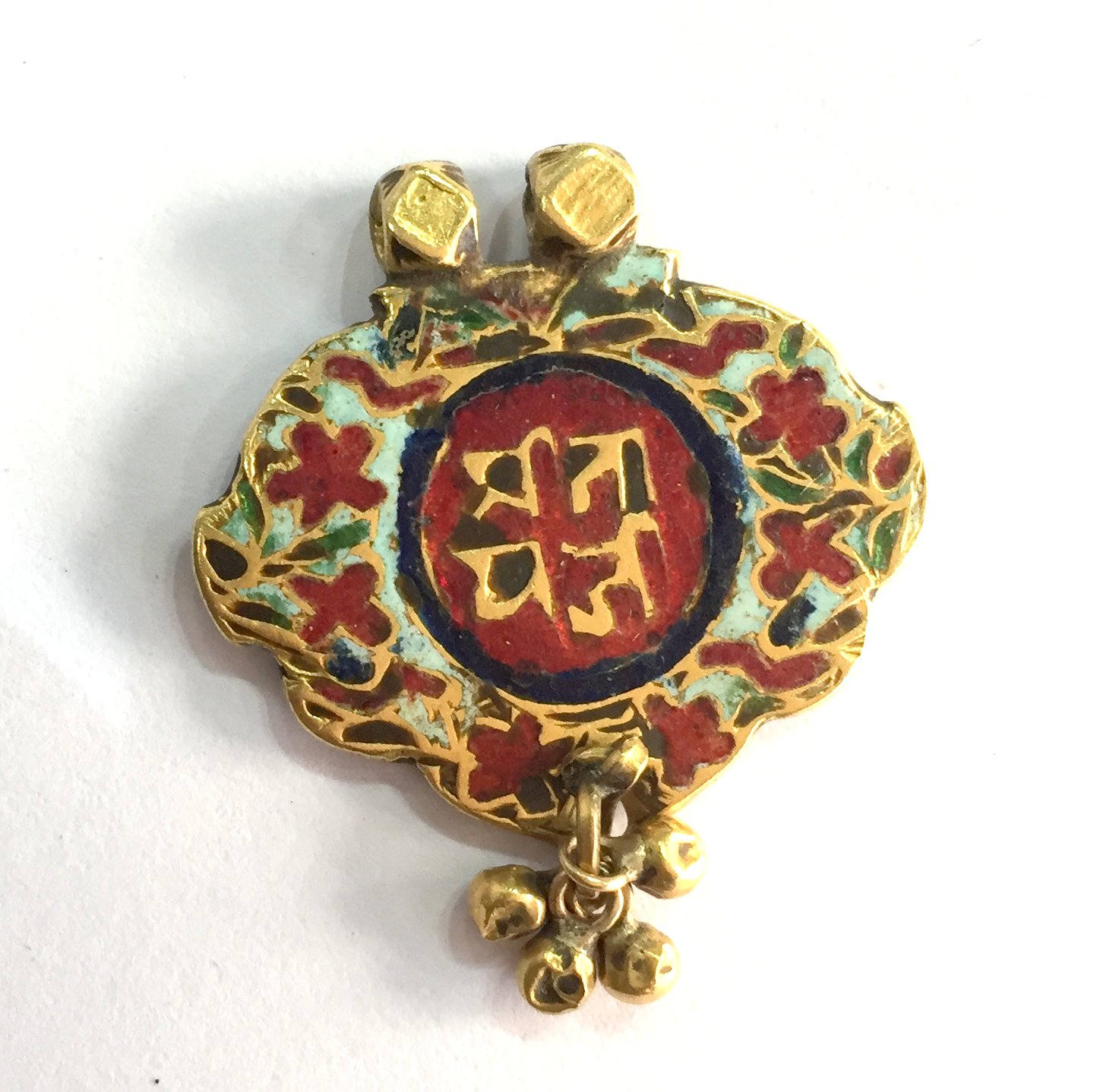 Rare Vintage Antique Solid 22K Gold Jewelry Enamel Work Shreenath Ji ...