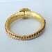 Vintage Antique 20k Gold Diamond Polki Ruby Hinge Bracelet Bangle ...