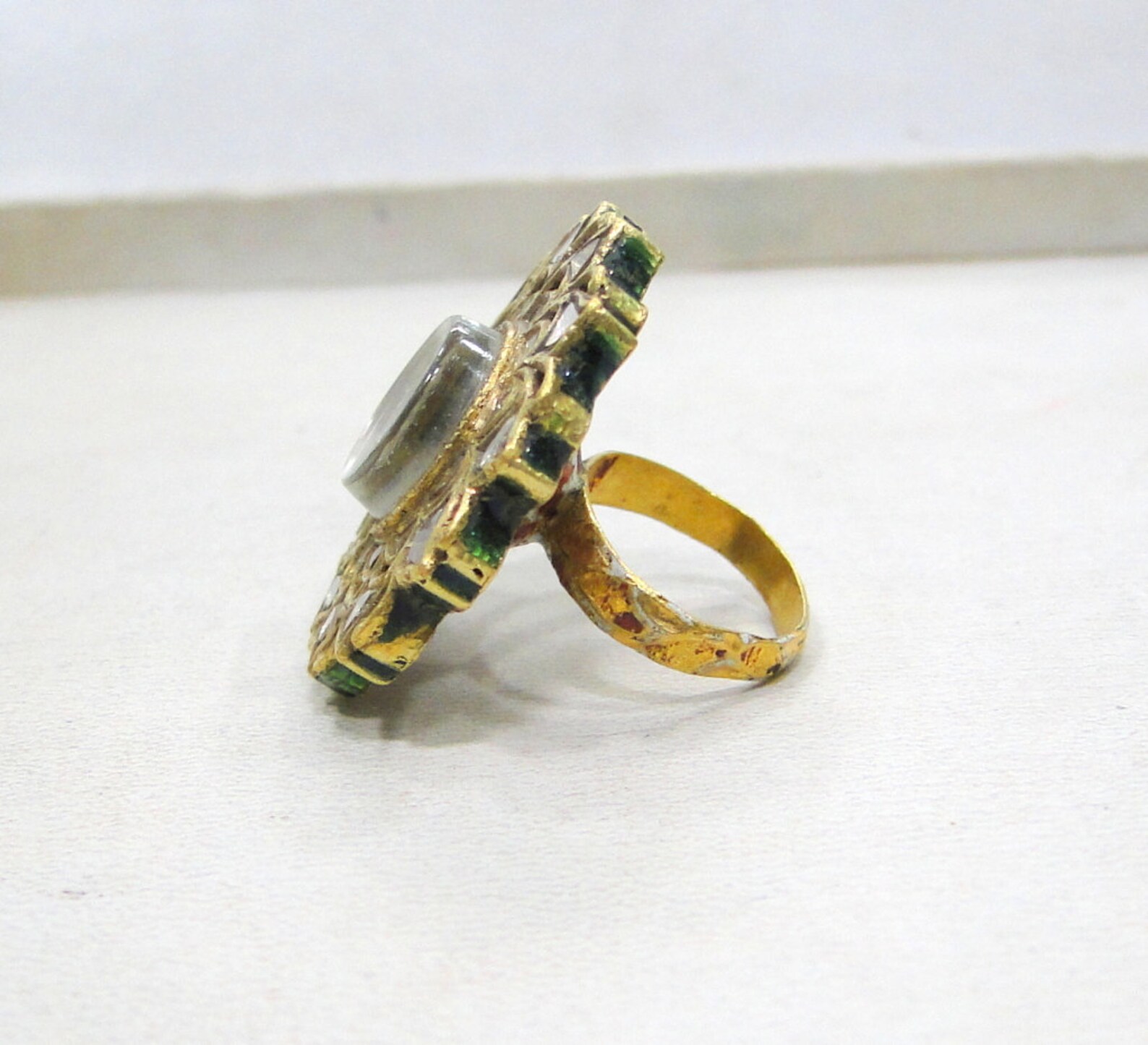 Rare Vintage Antique 20 Carat Gold Finger Ring Arsi - Etsy