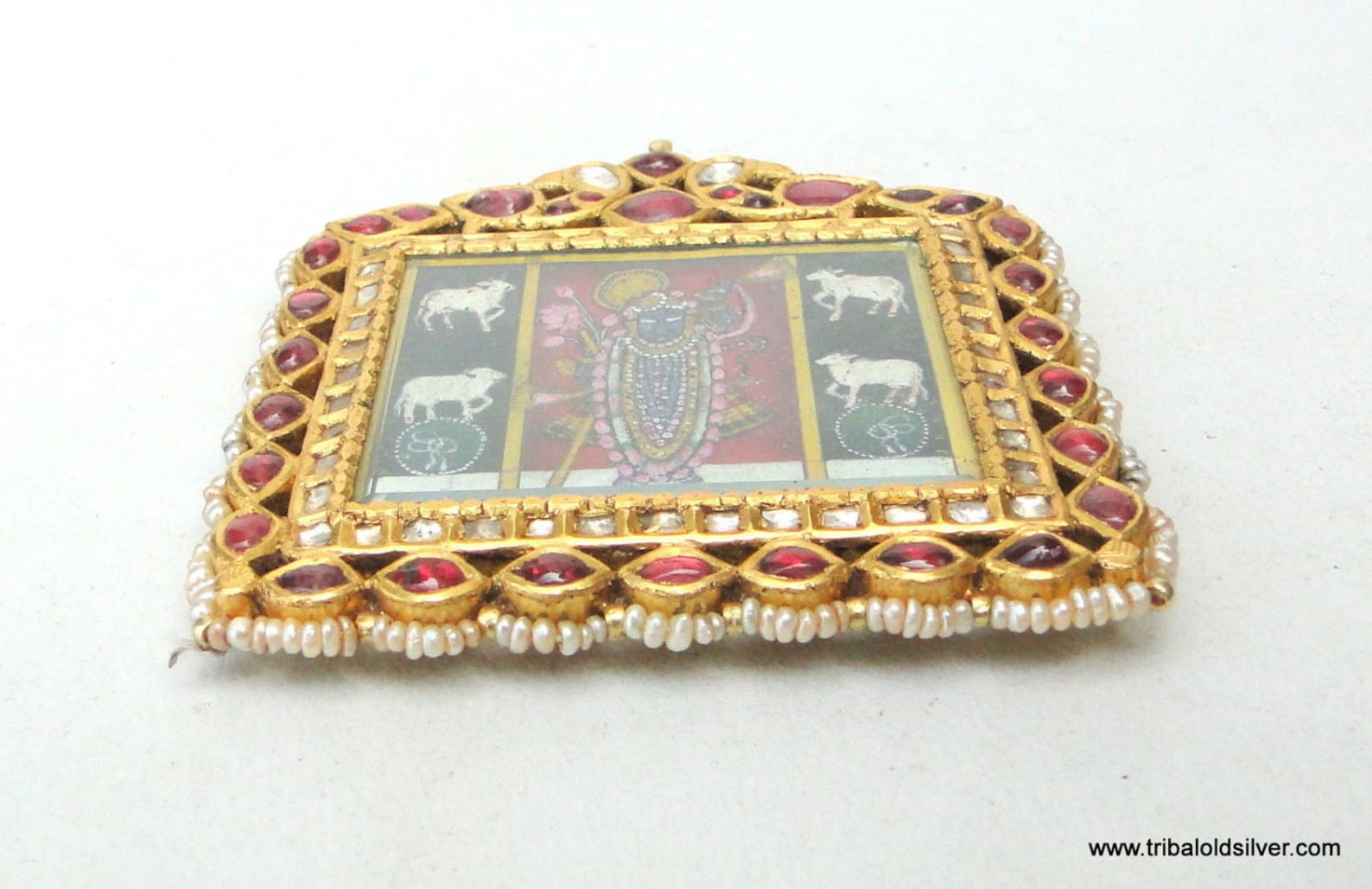 Vintage Antique 20k Gold Lord Shreenath Ji Pendant Amulet - Etsy