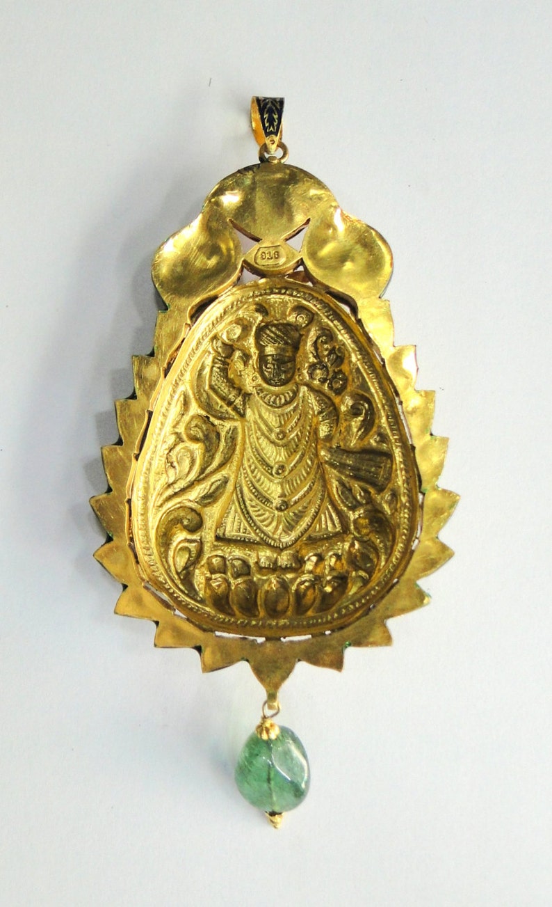 Vintage Antique Solid 22K Gold Jewelry Diamond Ruby Emerald Enamel ...