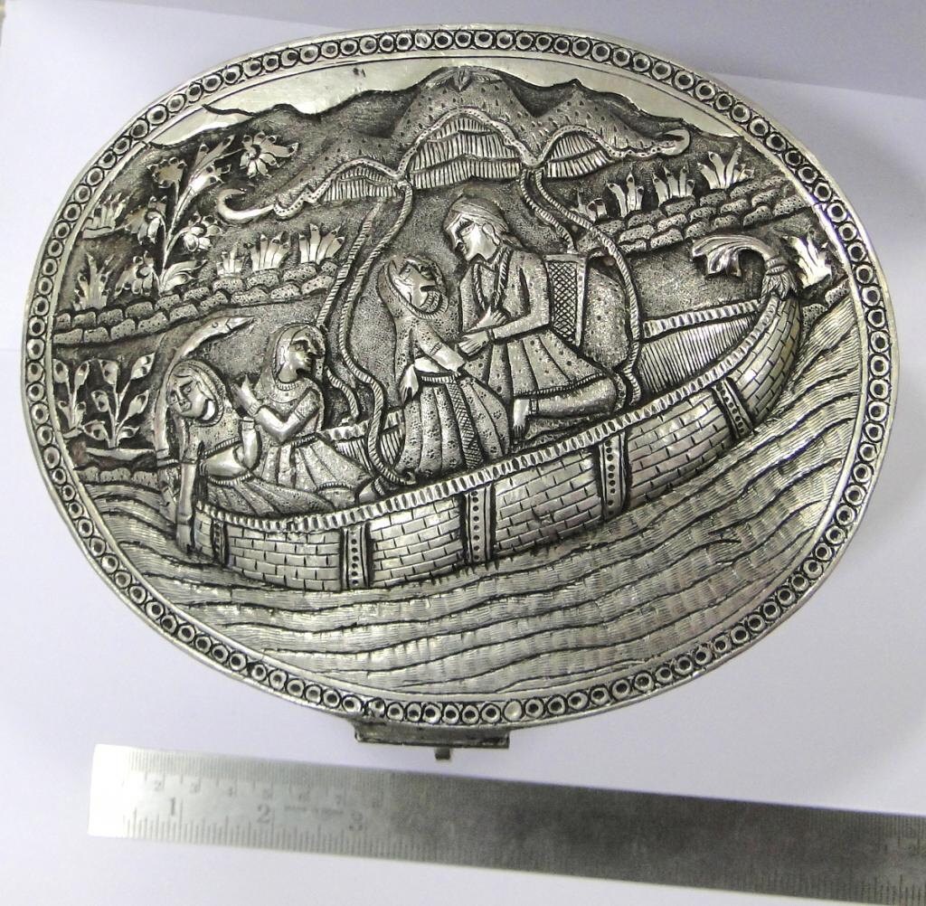 Fabulous Solid Silver Box From Rajasthan India - Etsy