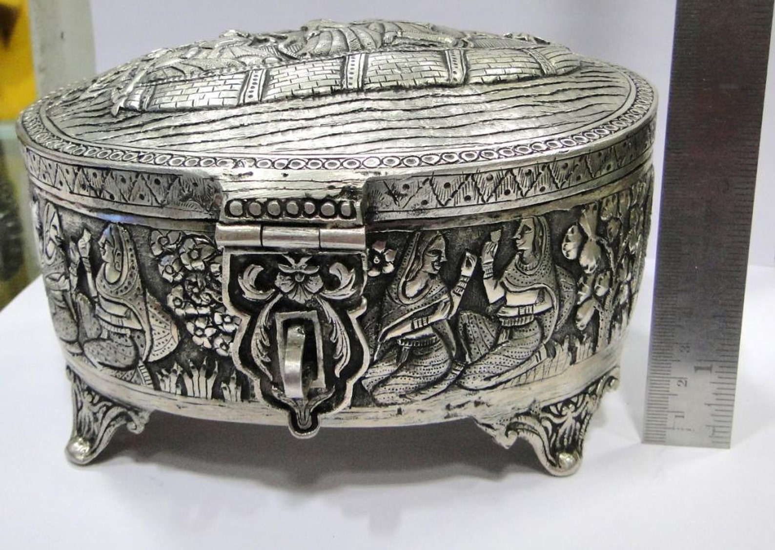 Fabulous Solid Silver Box From Rajasthan India - Etsy
