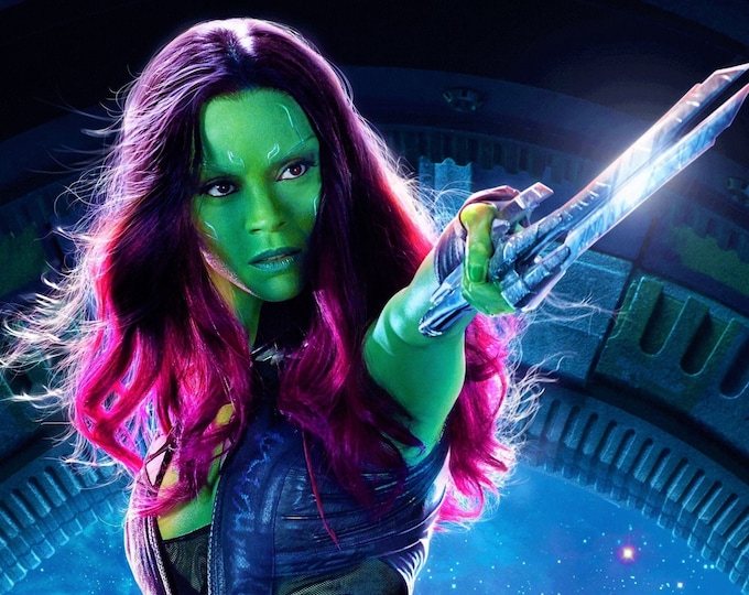 GAMORA WIG *guardians of the Galaxy* Purple to Pink Ombre Wig, so Soft ...