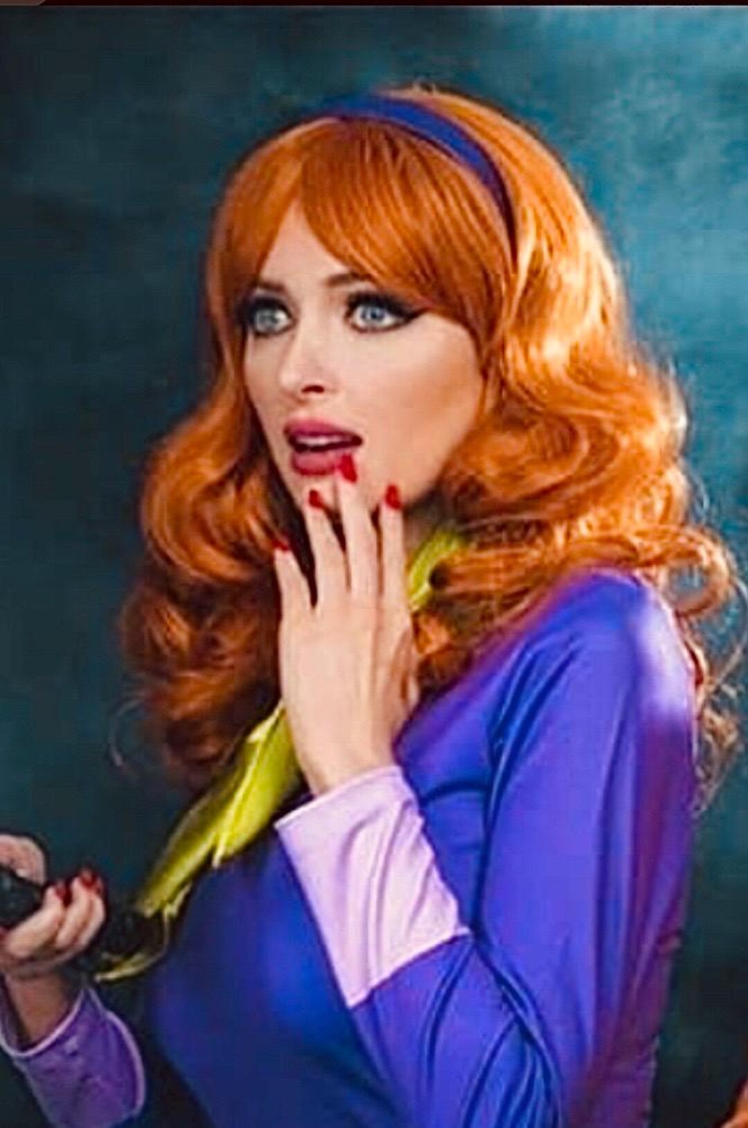 DAPHNE, as in Scooby Doo! Beautiful Long Orange Cosplay Wig With Long ...