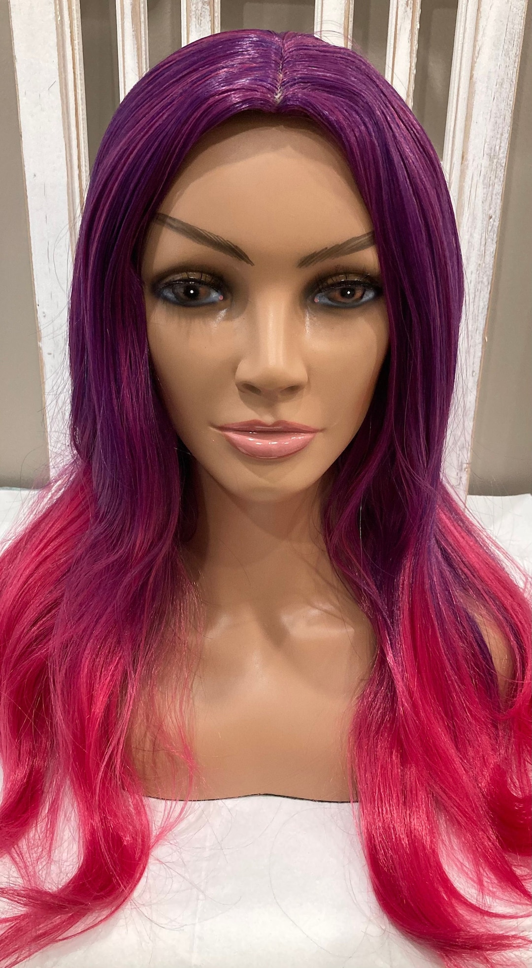 GAMORA WIG guardians of the Galaxy Purple to Pink Ombre Wig - Etsy