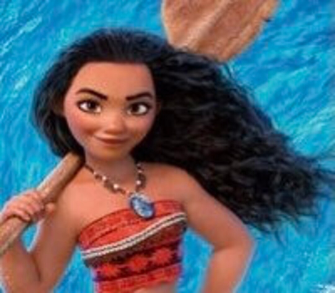 MOANA Cosplay Wig Very Long Dark Wavy Wig Disney Inspired - Etsy