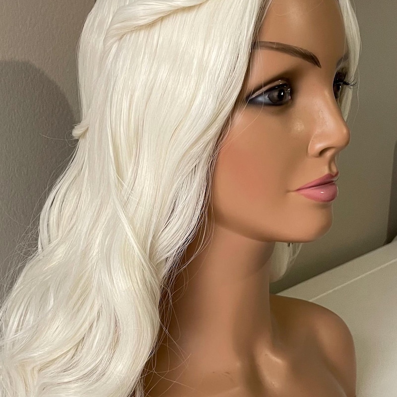 Long White Wig - Etsy