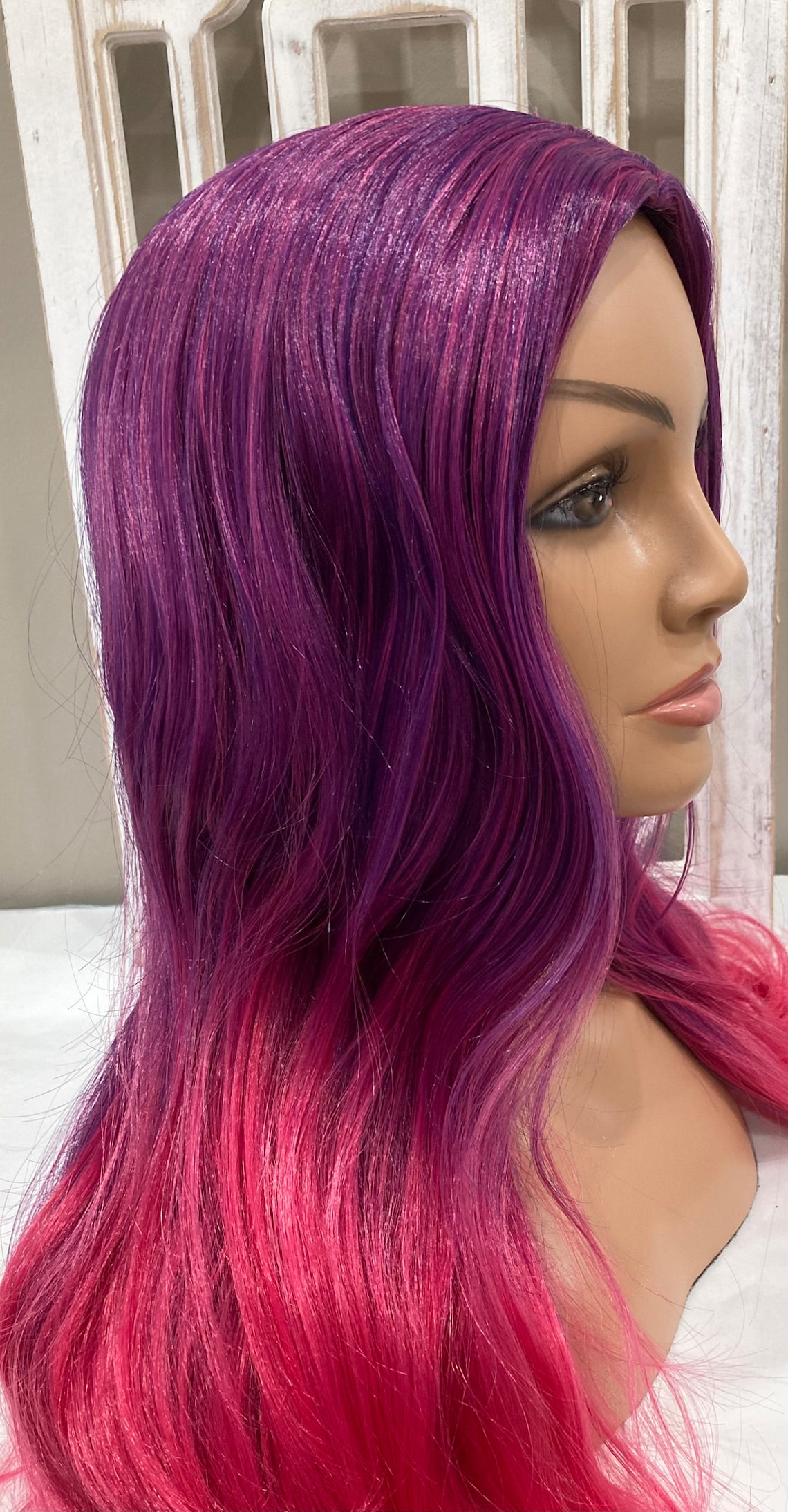 GAMORA WIG guardians of the Galaxy Purple to Pink Ombre Wig - Etsy