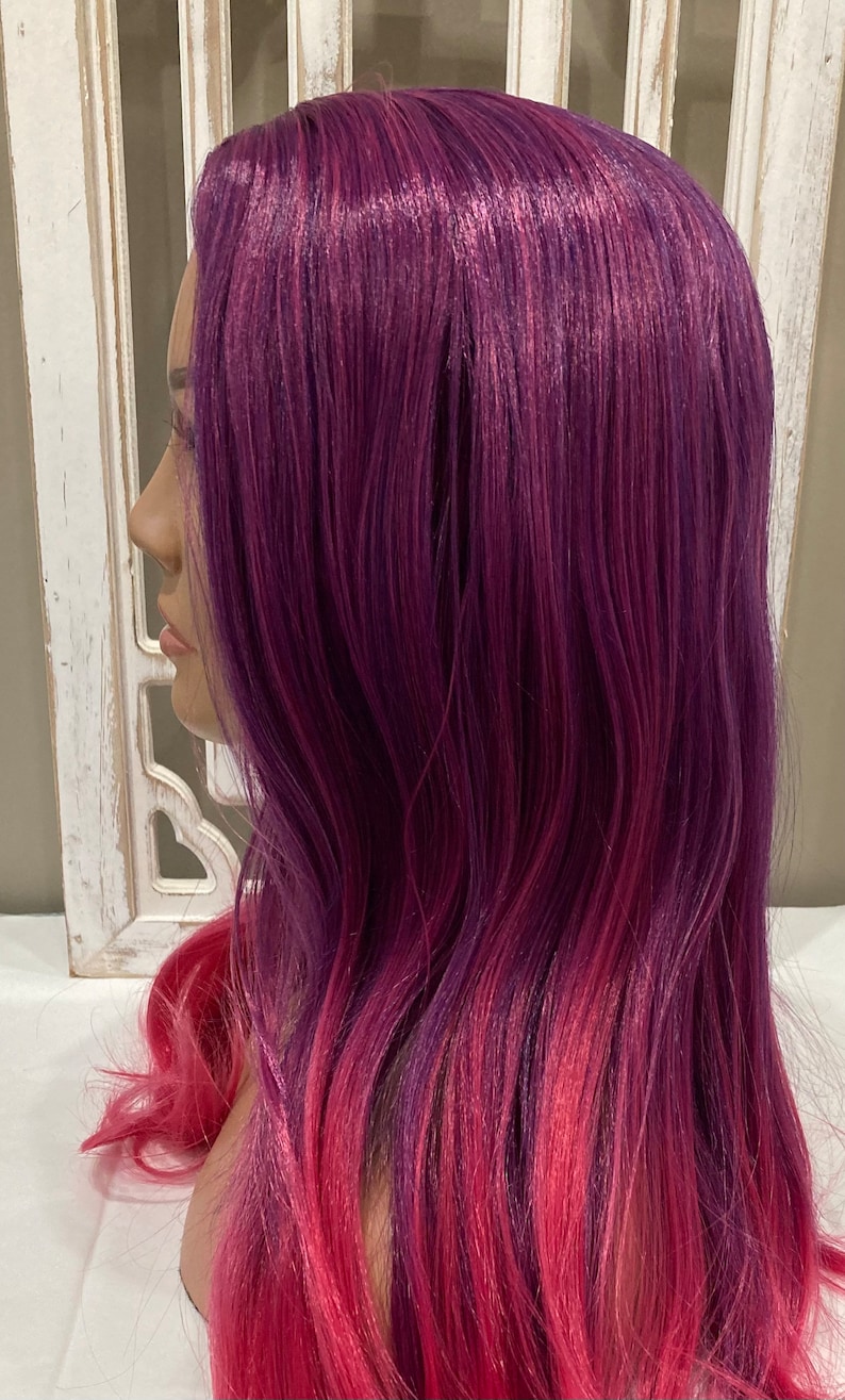 GAMORA WIG guardians of the Galaxy Purple to Pink Ombre Wig - Etsy