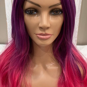 GAMORA WIG guardians of the Galaxy Purple to Pink Ombre Wig - Etsy