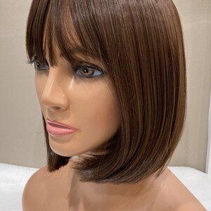 THE WASP Hope, as in ant Man Short Brown Bob Cosplay Wig With Bangs - Etsy