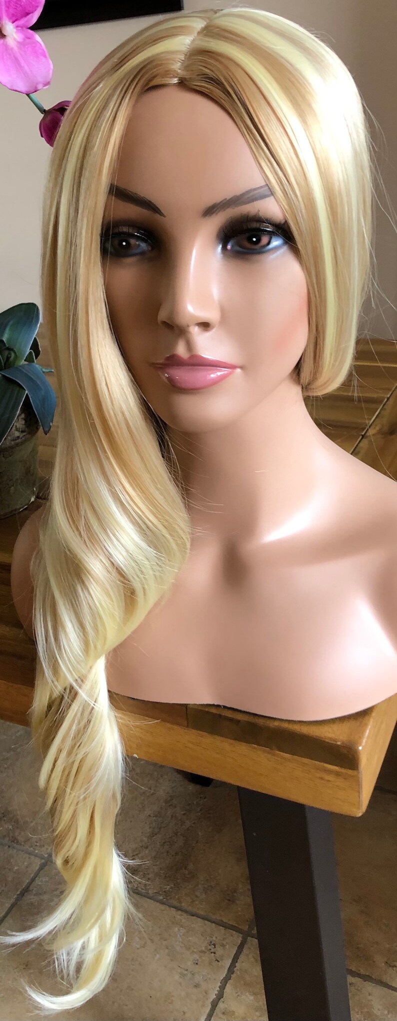 Rapunzel Disney Inspired Long Blonde Wig Natural Feel Etsy