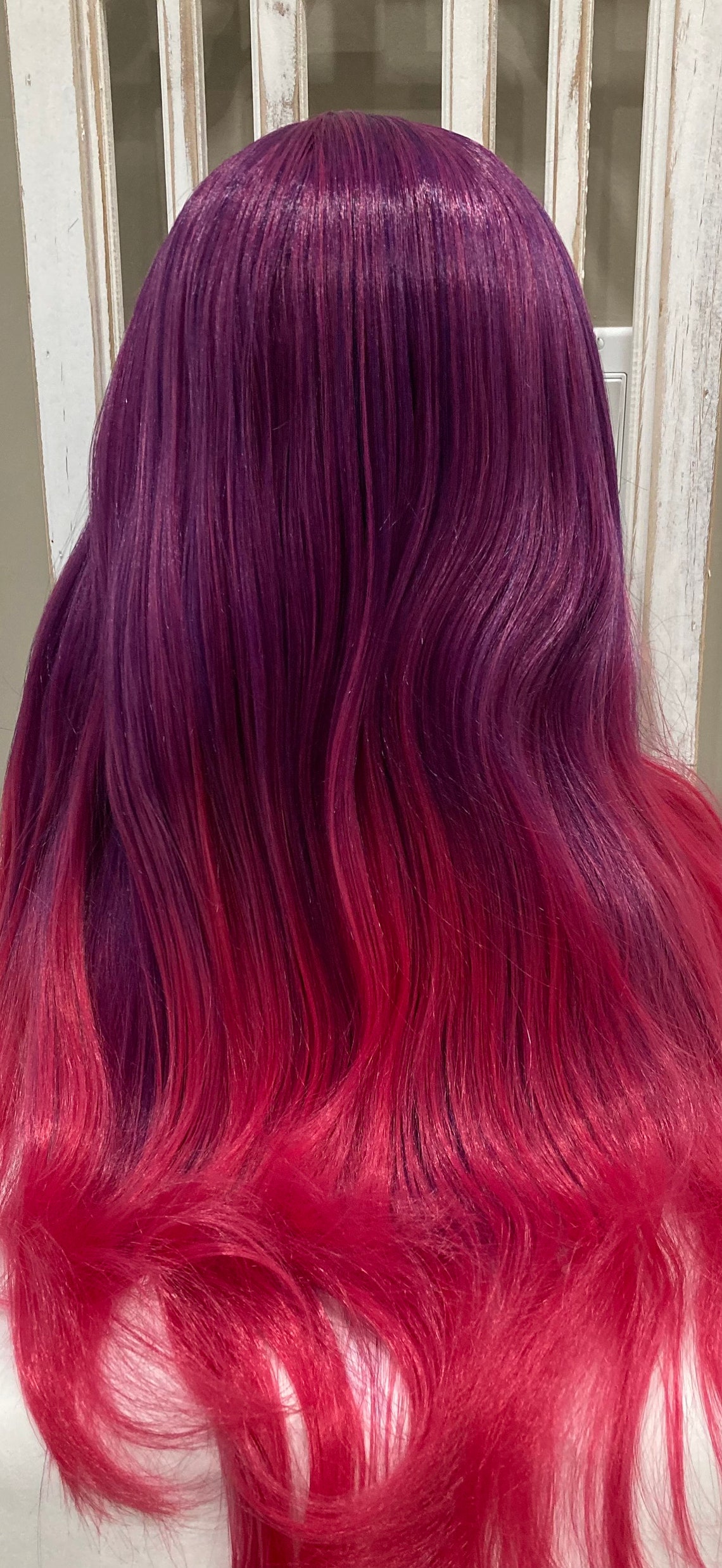GAMORA WIG guardians of the Galaxy Purple to Pink Ombre Wig - Etsy