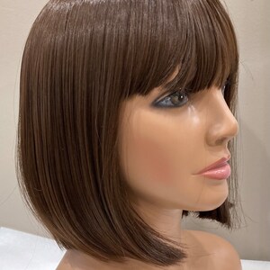 THE WASP Hope, as in ant Man Short Brown Bob Cosplay Wig With Bangs - Etsy