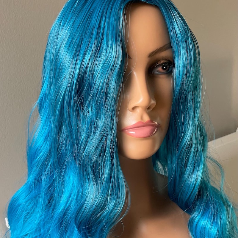 Blue Wig - Etsy