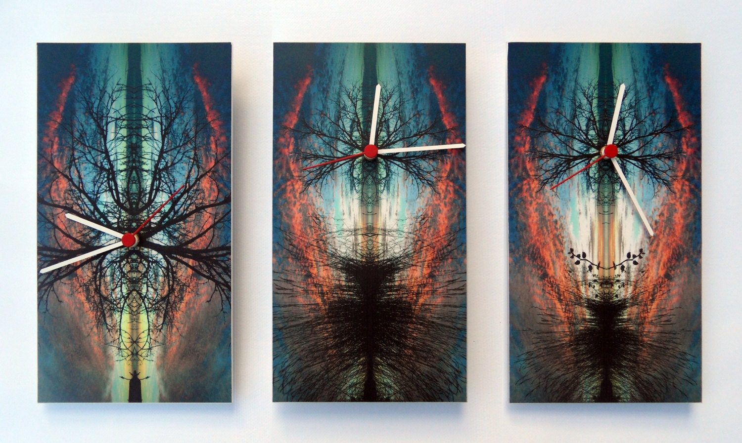 Nature Modern Wall Clock Minimalist Wall Decor Original Home Decor Mix ...