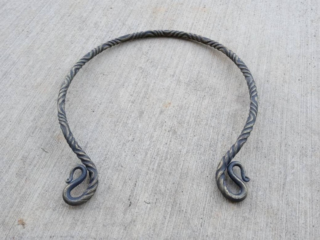 Reverse Twisted Steel Torc - Etsy