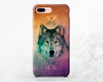 Wolf phone case | Etsy