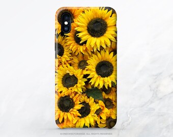 Sunflower phone case | Etsy