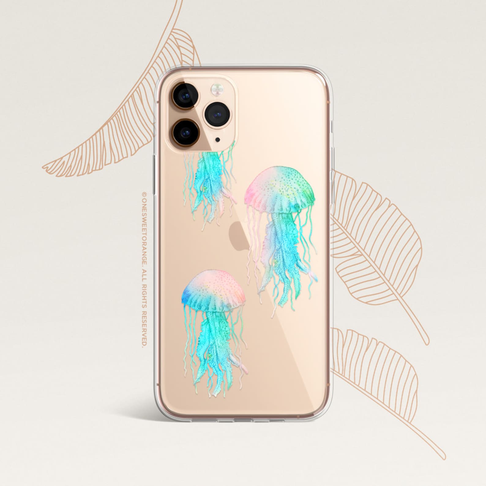 Iphone 13 Case Iphone 12 Case Jellyfish Iphone 11 Pro Case | Etsy