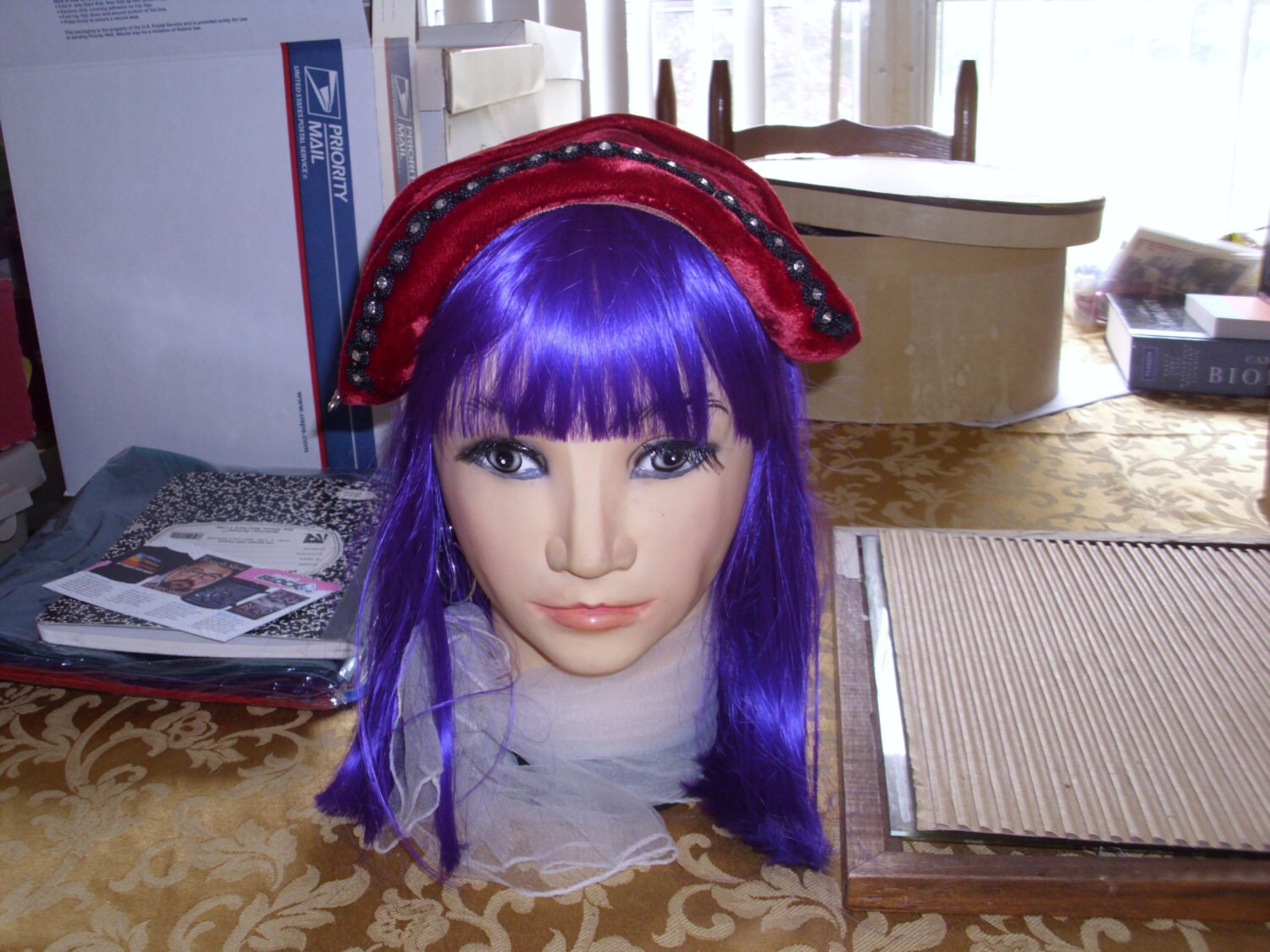 Vintage Hand Made Ladies Puritan Cap Hat Possible Theatre Prop ...